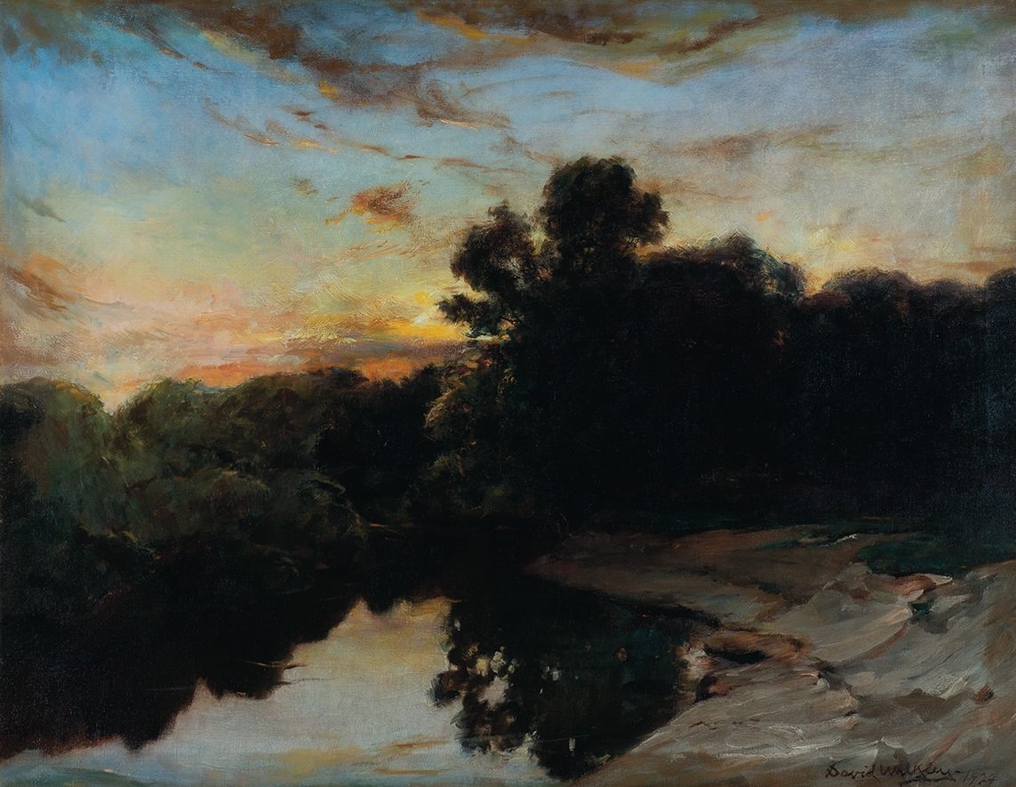 David Walkley | Sunset Landscape (1924) | MutualArt