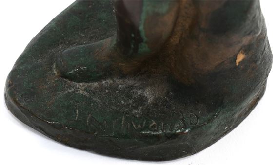 Cashwan Samuel | Classical standing nude female (1930) | MutualArt