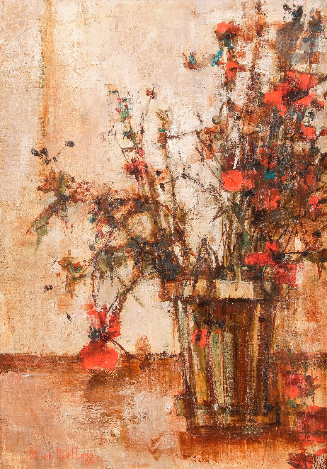 Michel de Gallard | Still Life with Flowers in a Vase | MutualArt