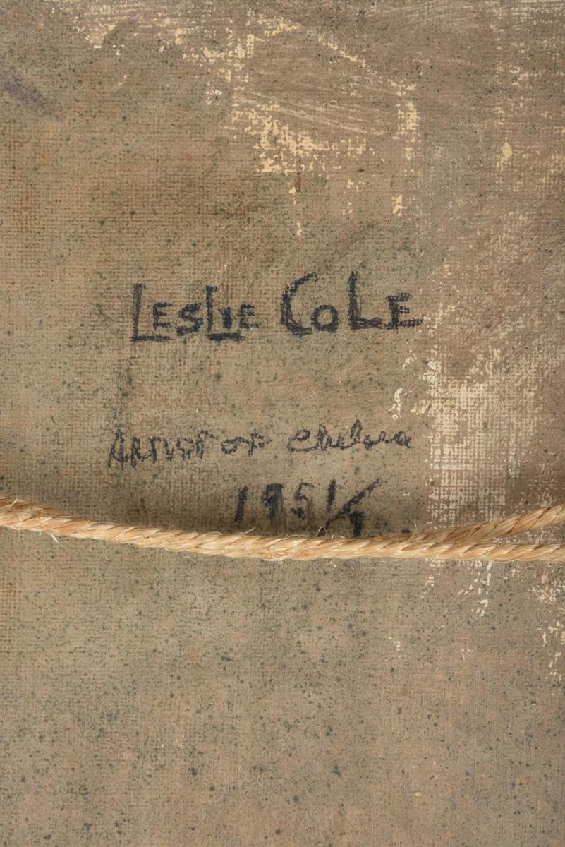 Leslie Cole | Figures in a tearoom | MutualArt