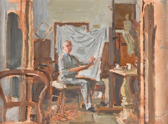 John Stanton Ward | Self portrait (90) | MutualArt