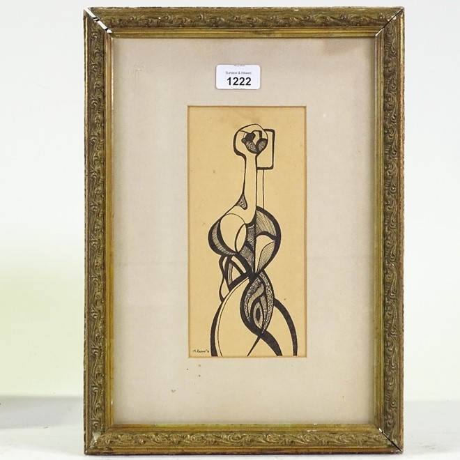 A. Reeve | Abstract vorticist figure (1914) | MutualArt