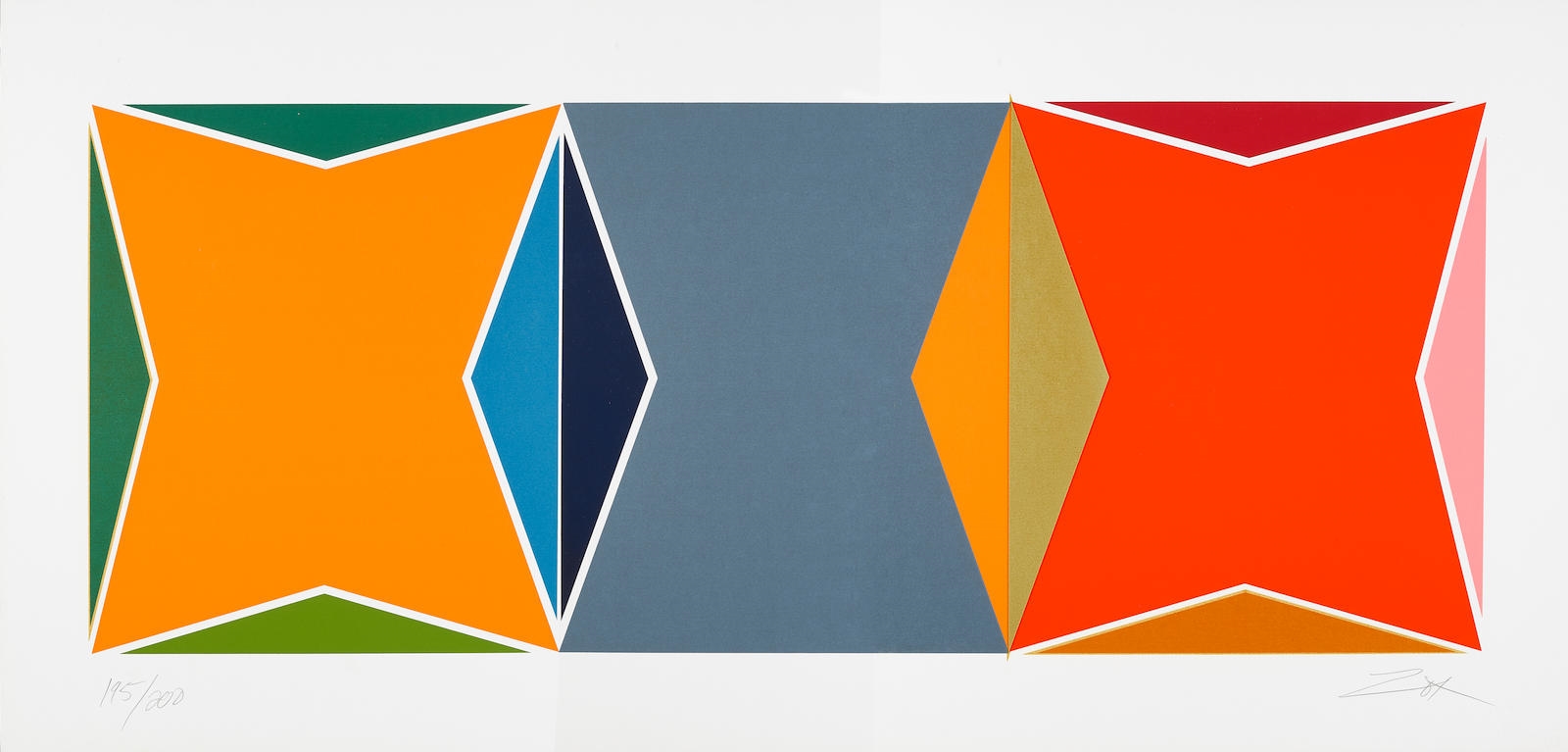 Larry Zox | Three Square Composition (1978) | MutualArt