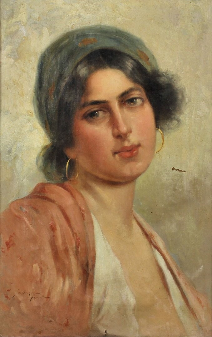 Eduardo Forlenza | Shoulder length portrait of a female beauty | MutualArt