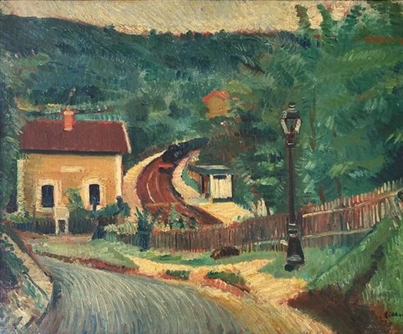 Arthur Fillon | Train dans la campagne | MutualArt