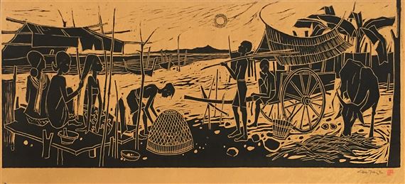 Tay Chee Toh | Malacca Village Scene (1965) | MutualArt