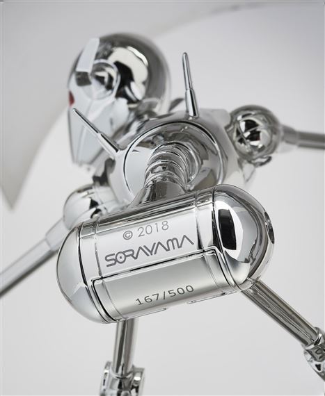 Sorayama Hajime | Robot Surf (Silver Version) | MutualArt