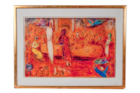 Marc Chagall | MEGACLES RECONNAIT SA FILLE PENDANT LE FESTIN (FROM ...
