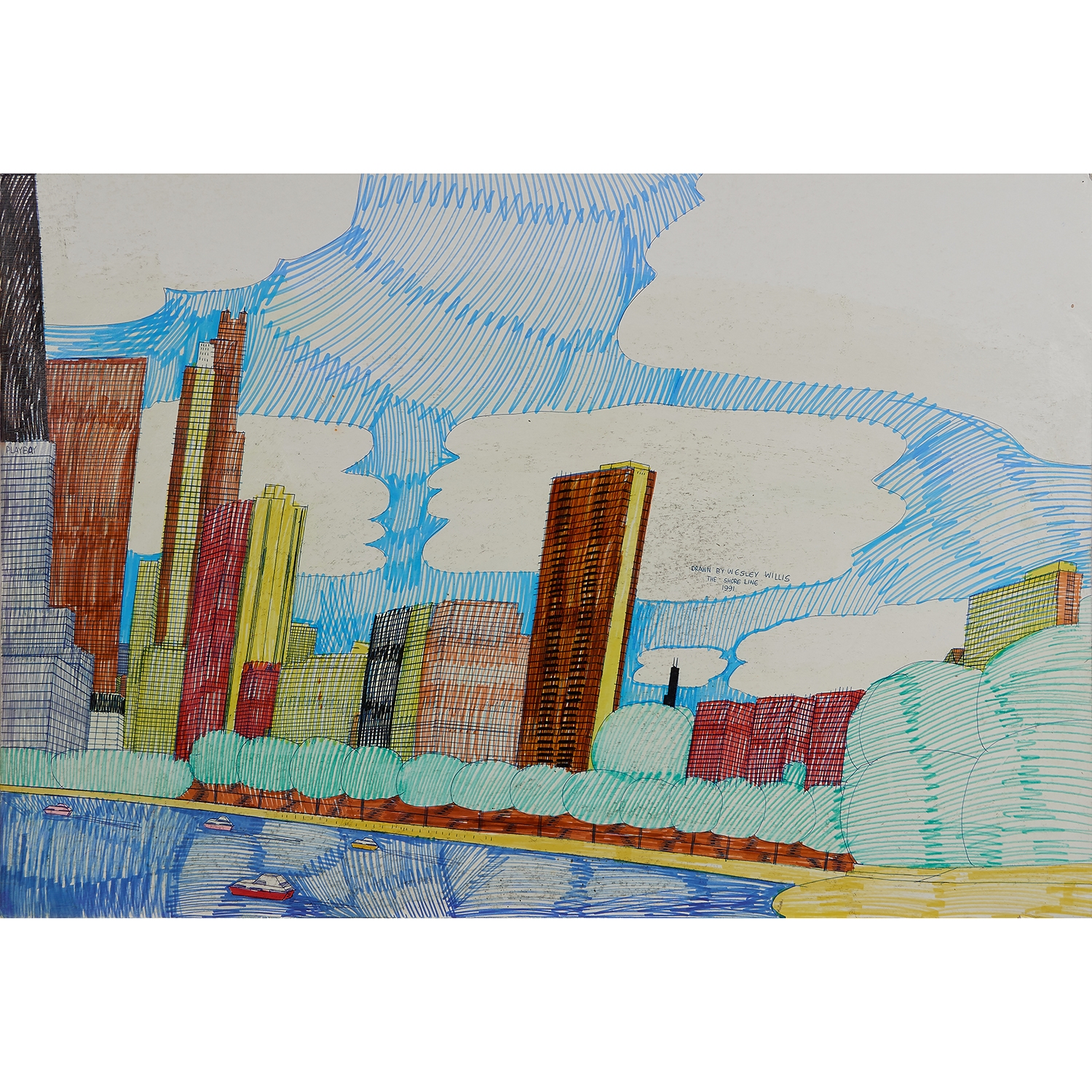 Wesley Willis | The Shore Line (1991) | MutualArt