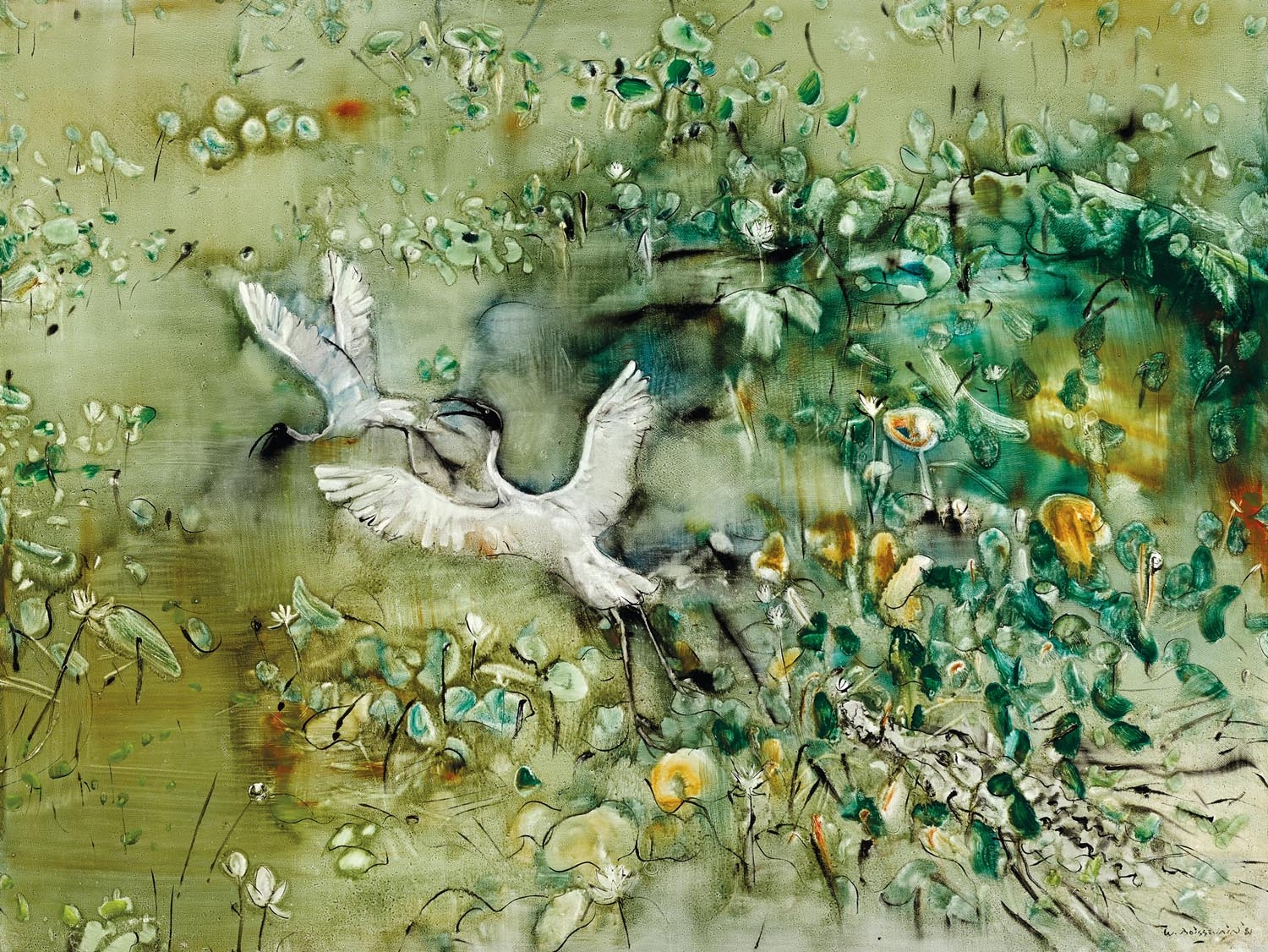 William Boissevain | Crocodile And Ibis (1981) | MutualArt