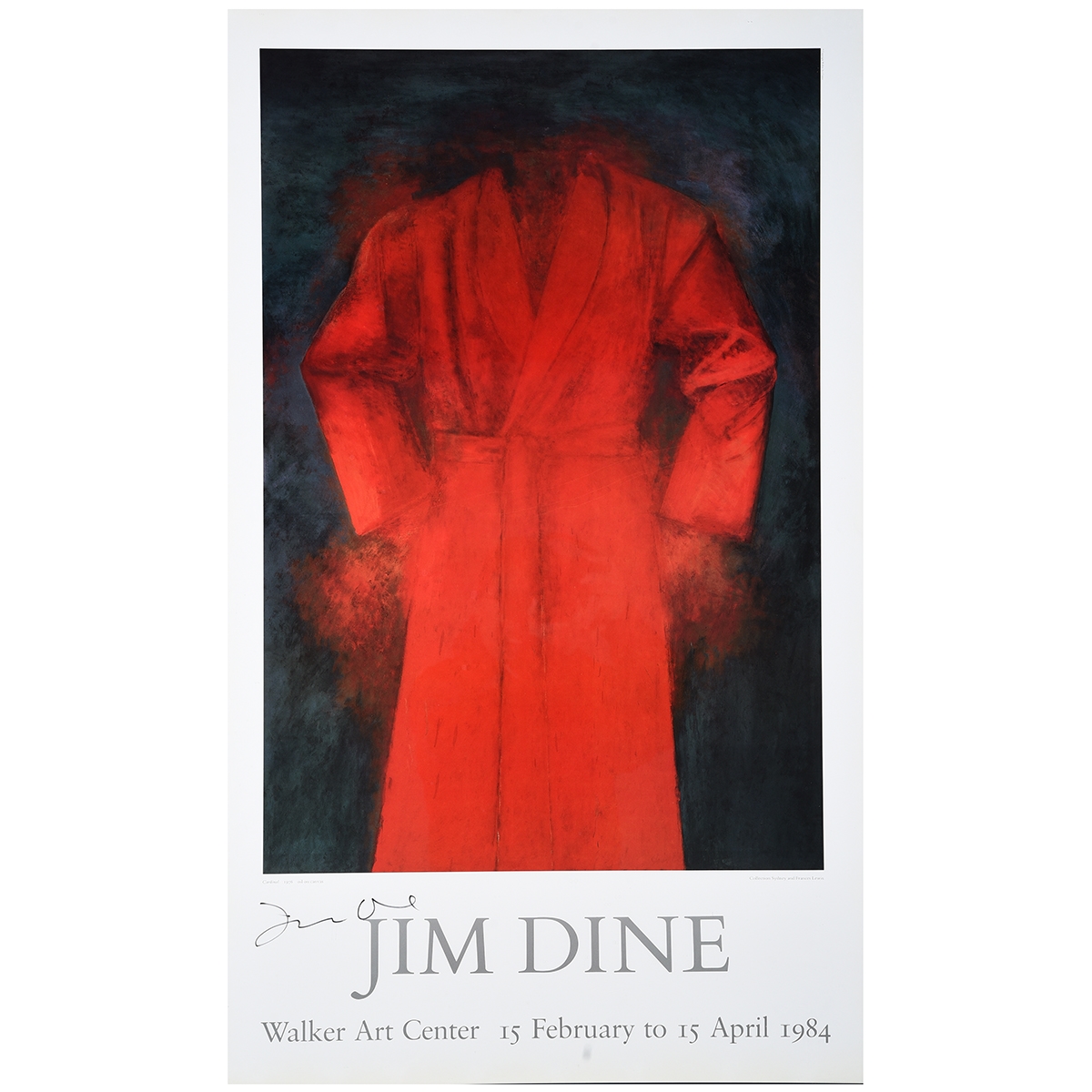 Jim Dine | The Red Robe (exhibition poster) (1984) | MutualArt
