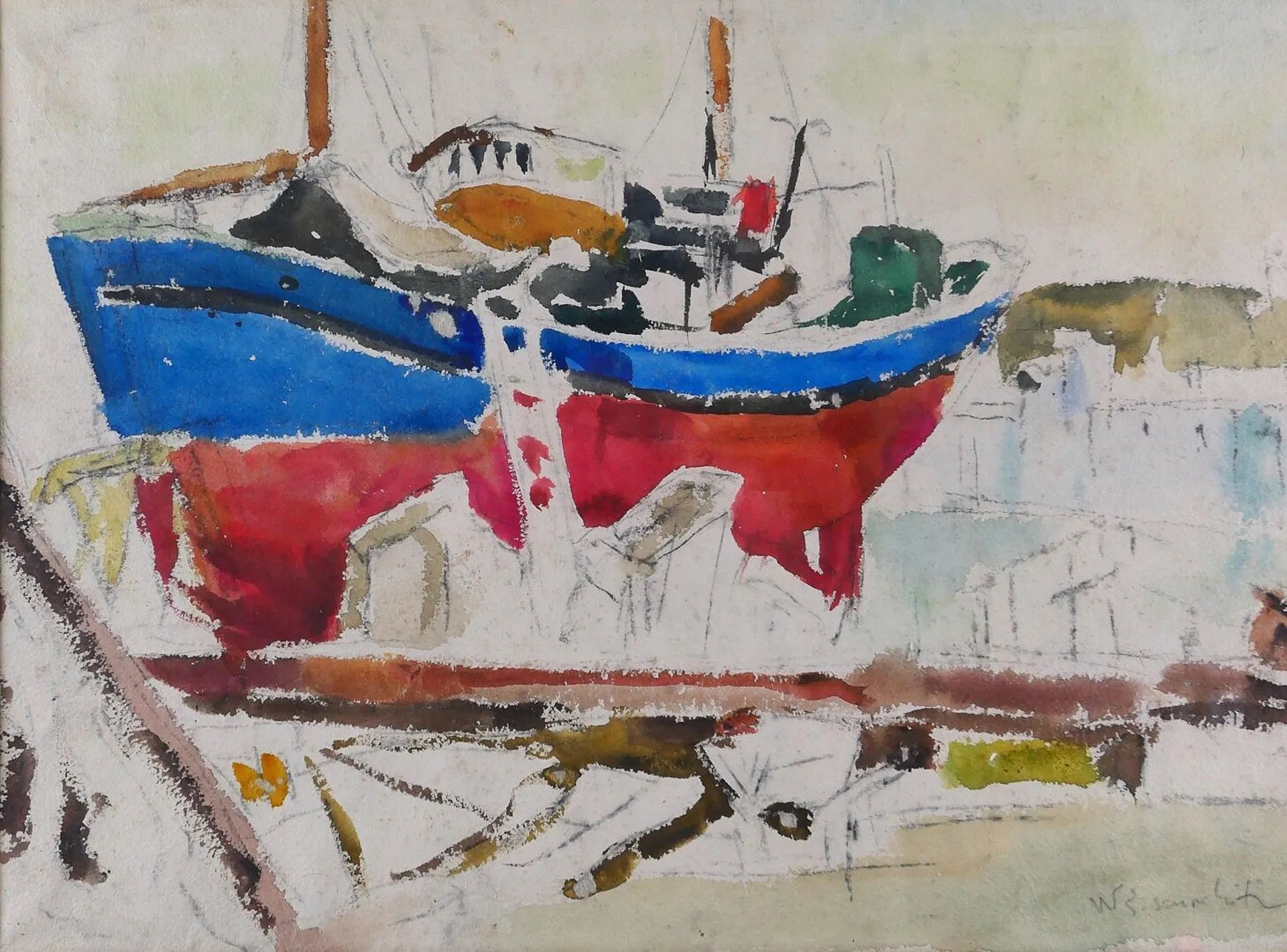 Willy Eisenschitz | Bateau en cale | MutualArt