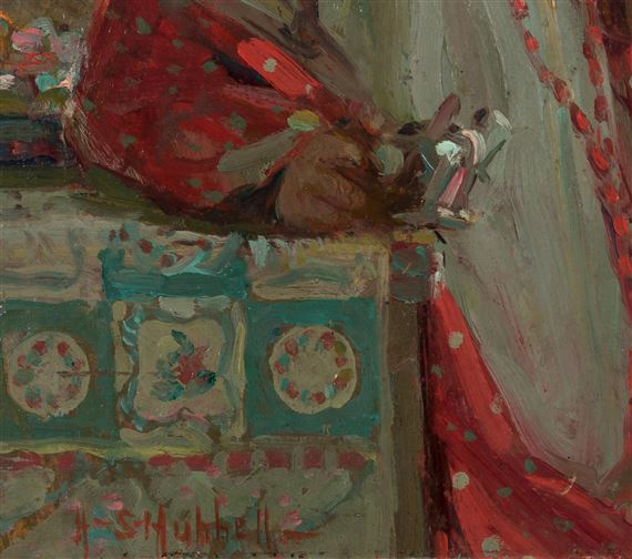 Henry Salem Hubbell | The Chinese Lantern (1916) | MutualArt