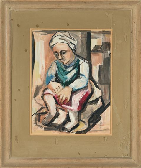 Charles Sebree | Seated Figure (1938) | MutualArt