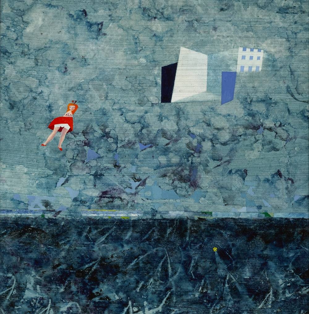 Colin Middleton | WOMAN WITH OWLS (1967) | MutualArt