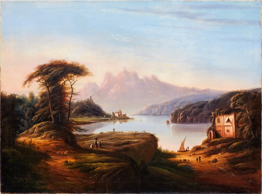 Christian Morgenstern | Landskap med sjö och berg | MutualArt