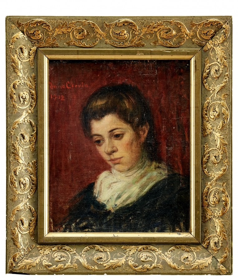 Anna Cervin | Porträtt av ung kvinna (1902) | MutualArt