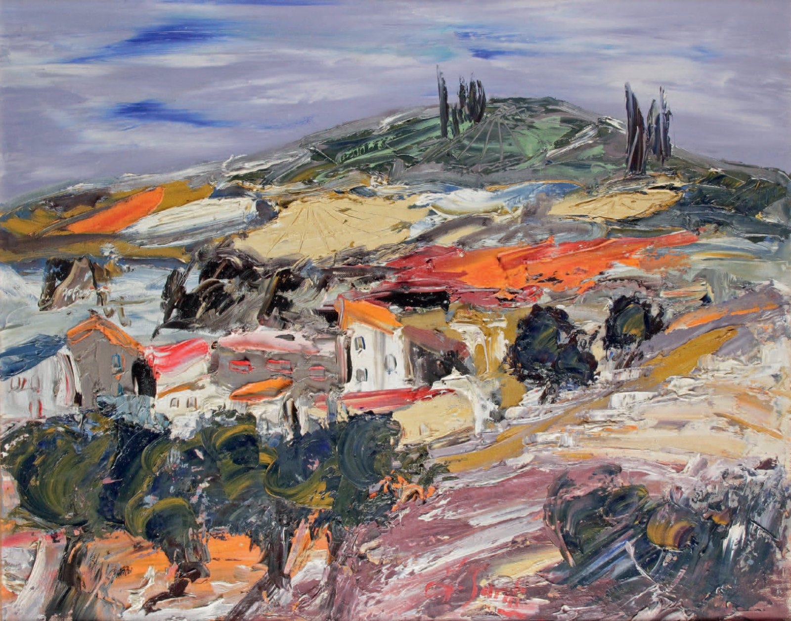 Jean Sardi | LE VILLAGE DU PARADOU DANS LES ALPILLES | MutualArt