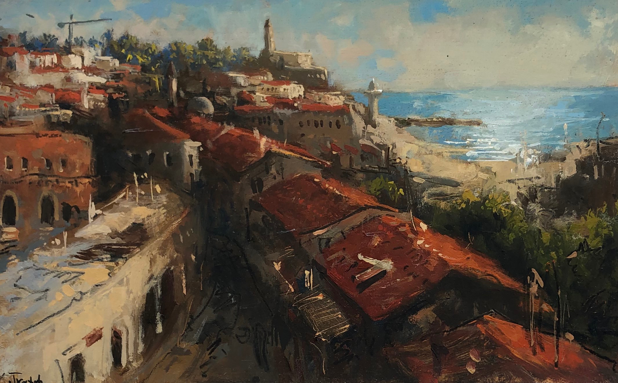 Kim Tkatch | View on the monastery | MutualArt