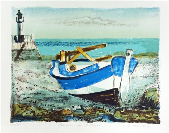 John Le Quintana | Barque en Bretagne (Circa 1970) | MutualArt