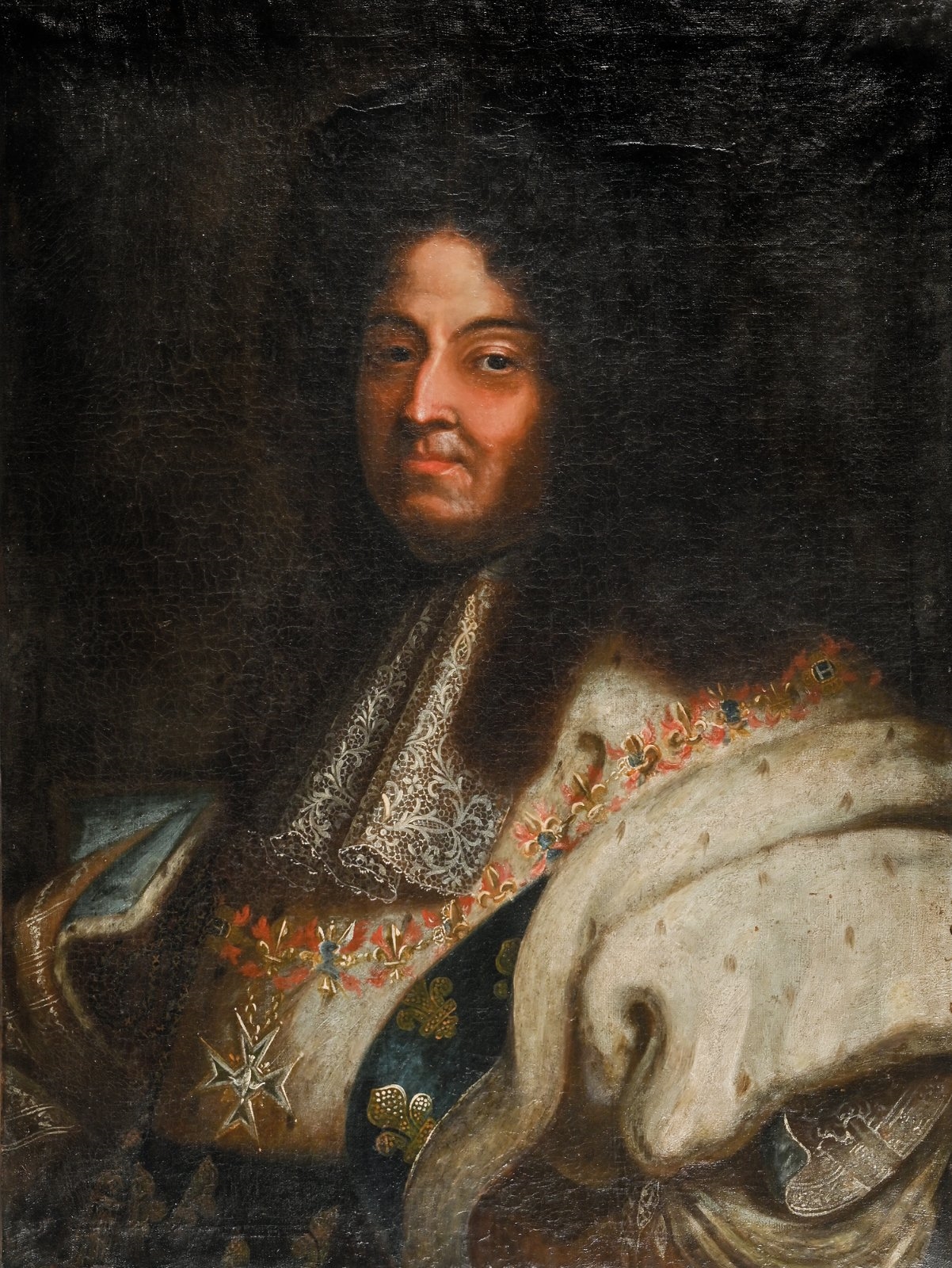 French School, 18th Century | Portrait of Louis XIV in bust (18th ...