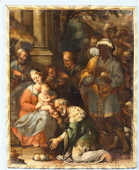 Italian School, 17th Century | Natività Adorazione dei Magi | MutualArt