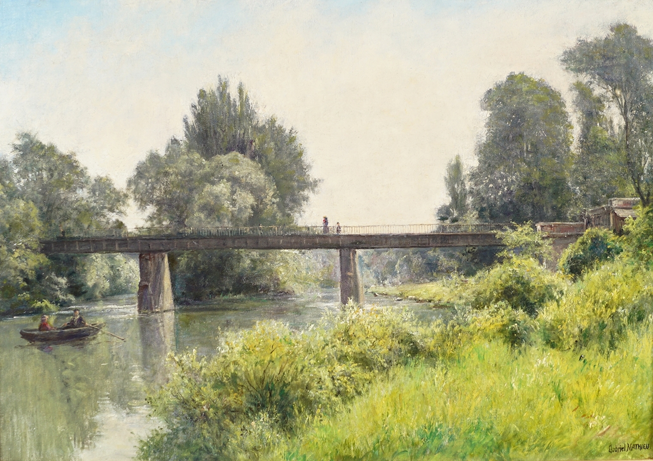 Gabriel Mathieu | Bridge Over a River | MutualArt