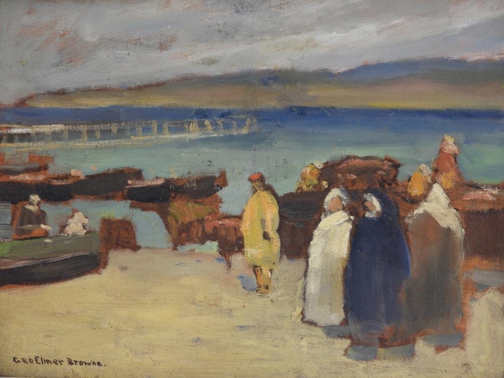 George Elmer Browne | Figures at Shore | MutualArt