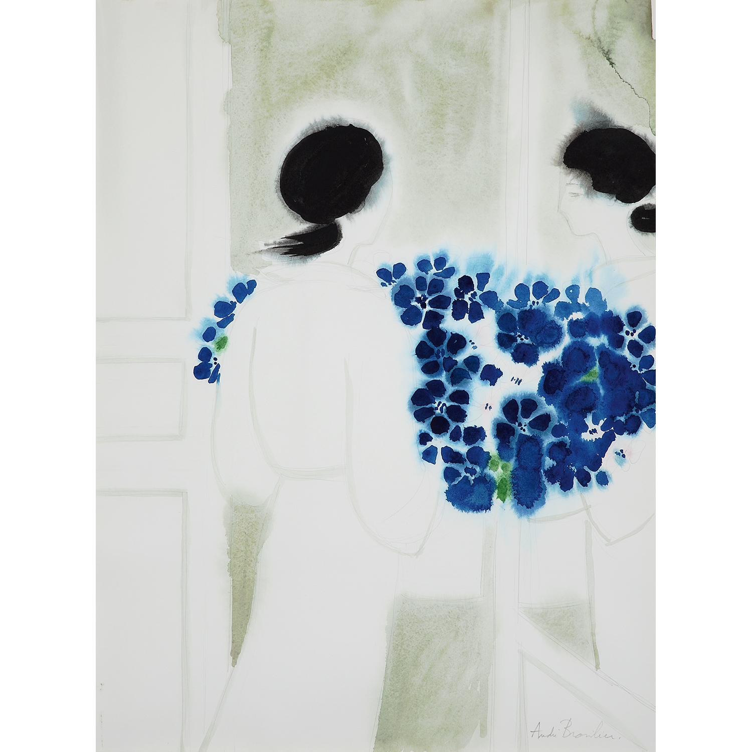 Andre Brasilier | REFLETS DANS LA GLACE | MutualArt