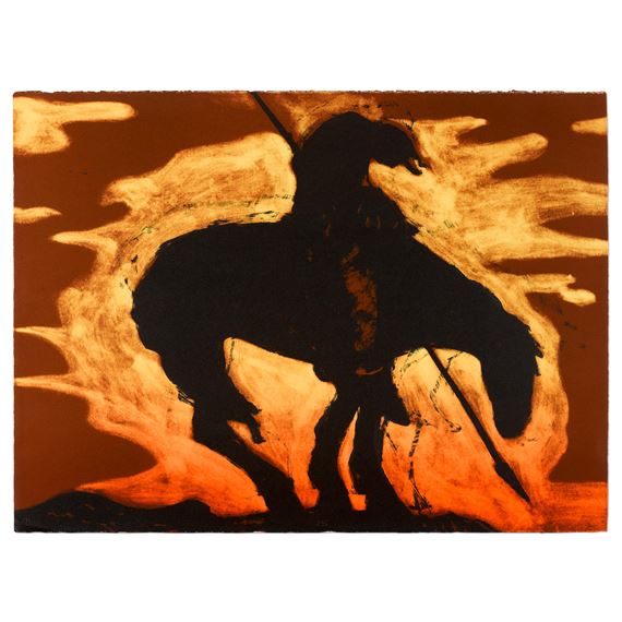 Fritz Scholder | A Fritz Scholder lithograph, Indian Cliche, 1978 (1978 ...