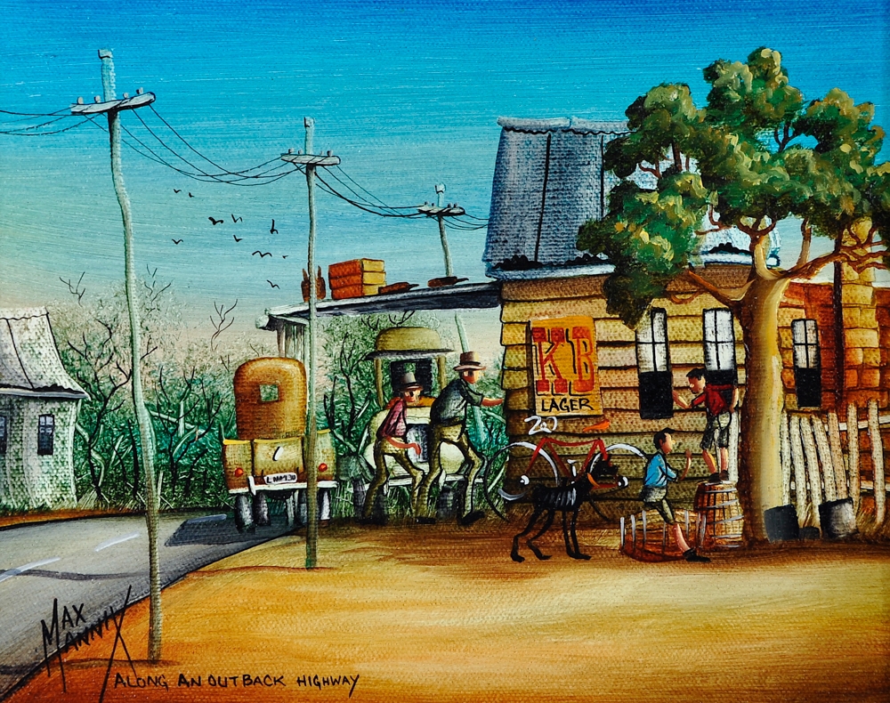 Max Mannix | Along an Outback Highway | MutualArt