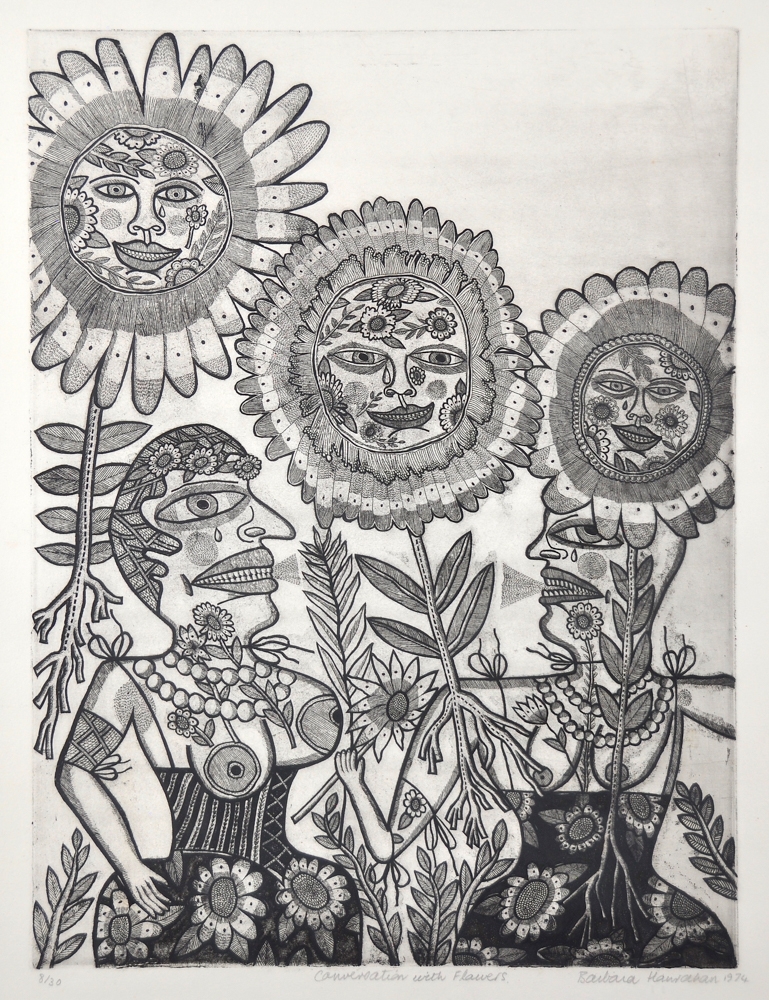 Barbara Hanrahan | Conversation with Flowers (1974) | MutualArt