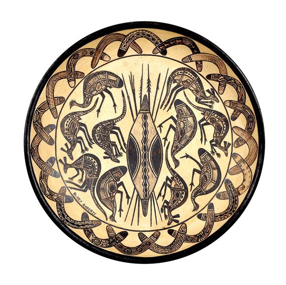 Bluey Roberts | Large Stoneware Pottery Bowl Flight of Time | MutualArt