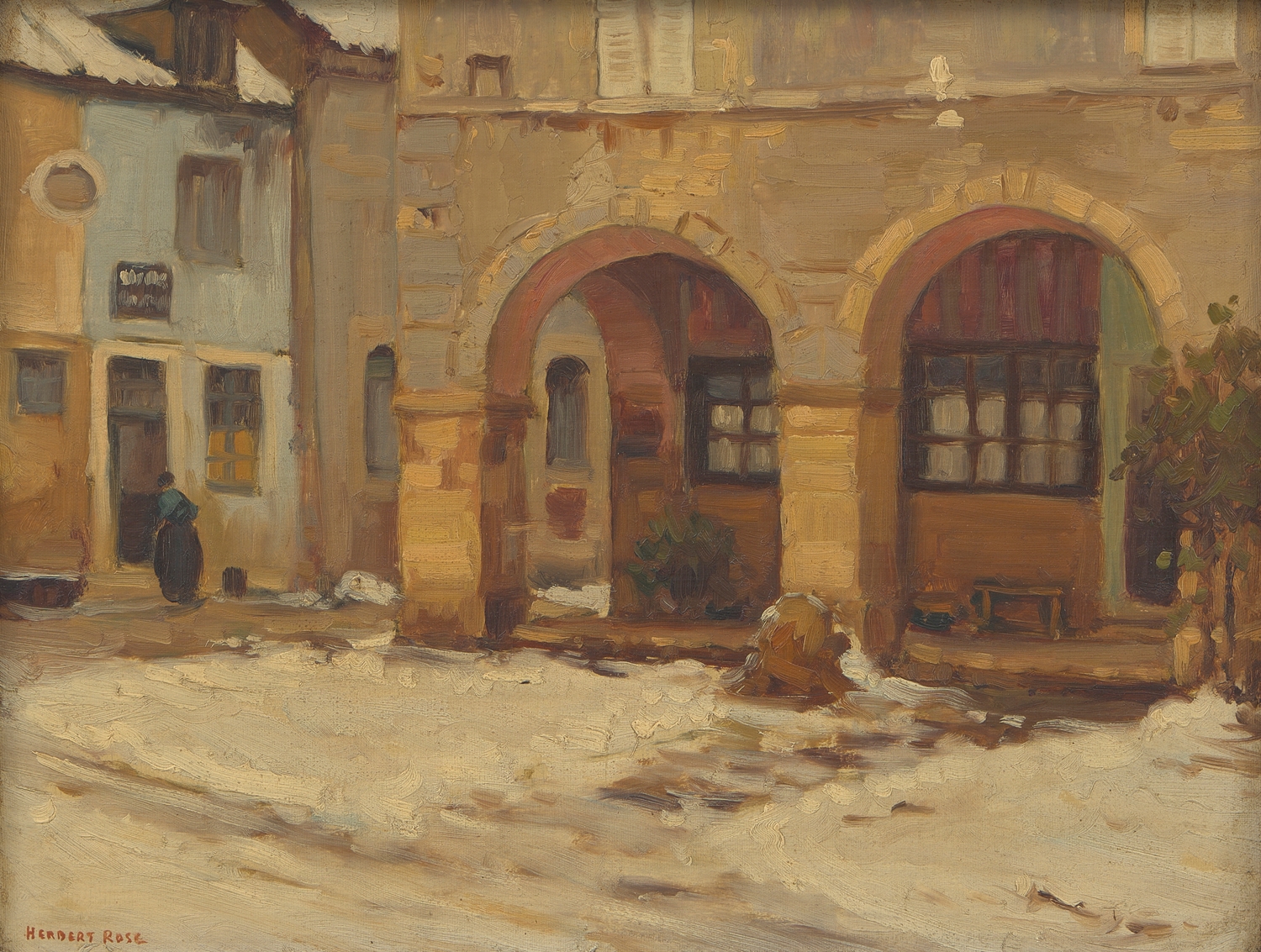 Herbert Rose | Mediterranean Village Scene | MutualArt