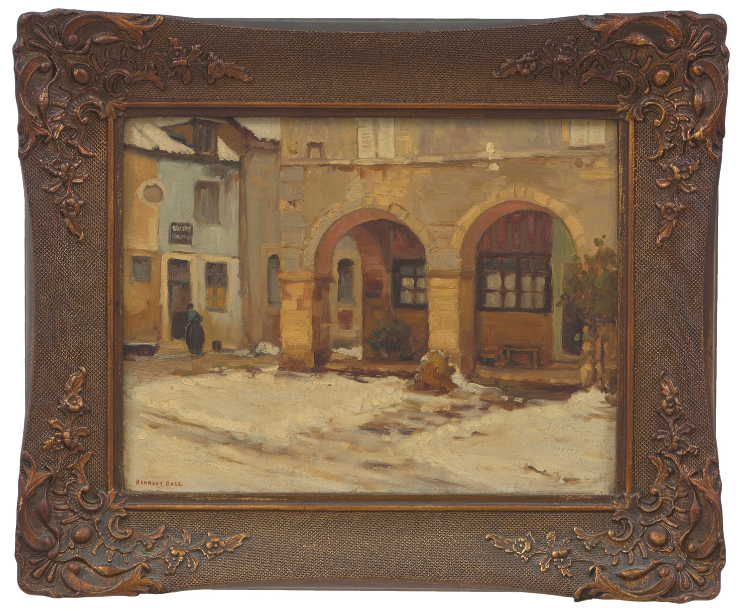 Herbert Rose | Mediterranean Village Scene | MutualArt