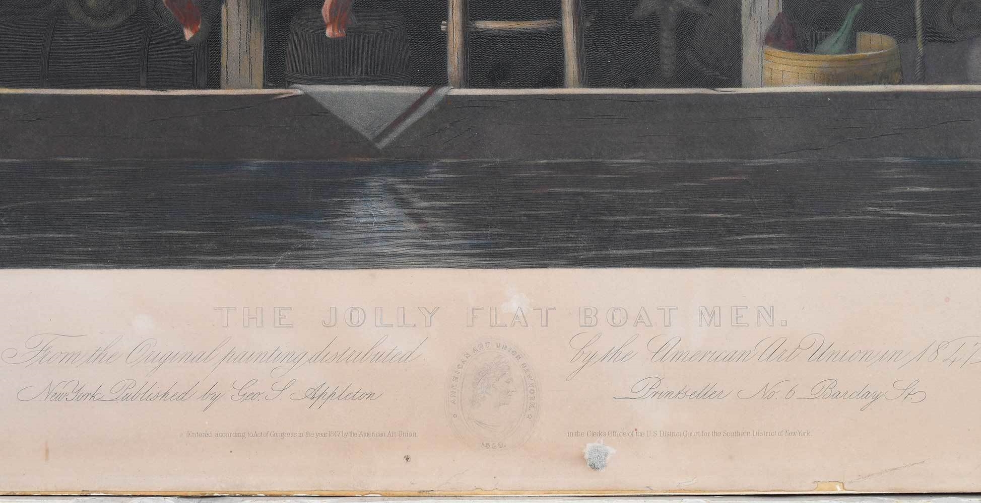 George Caleb Bingham | The Jolly Flat Boat Men (1847) | MutualArt