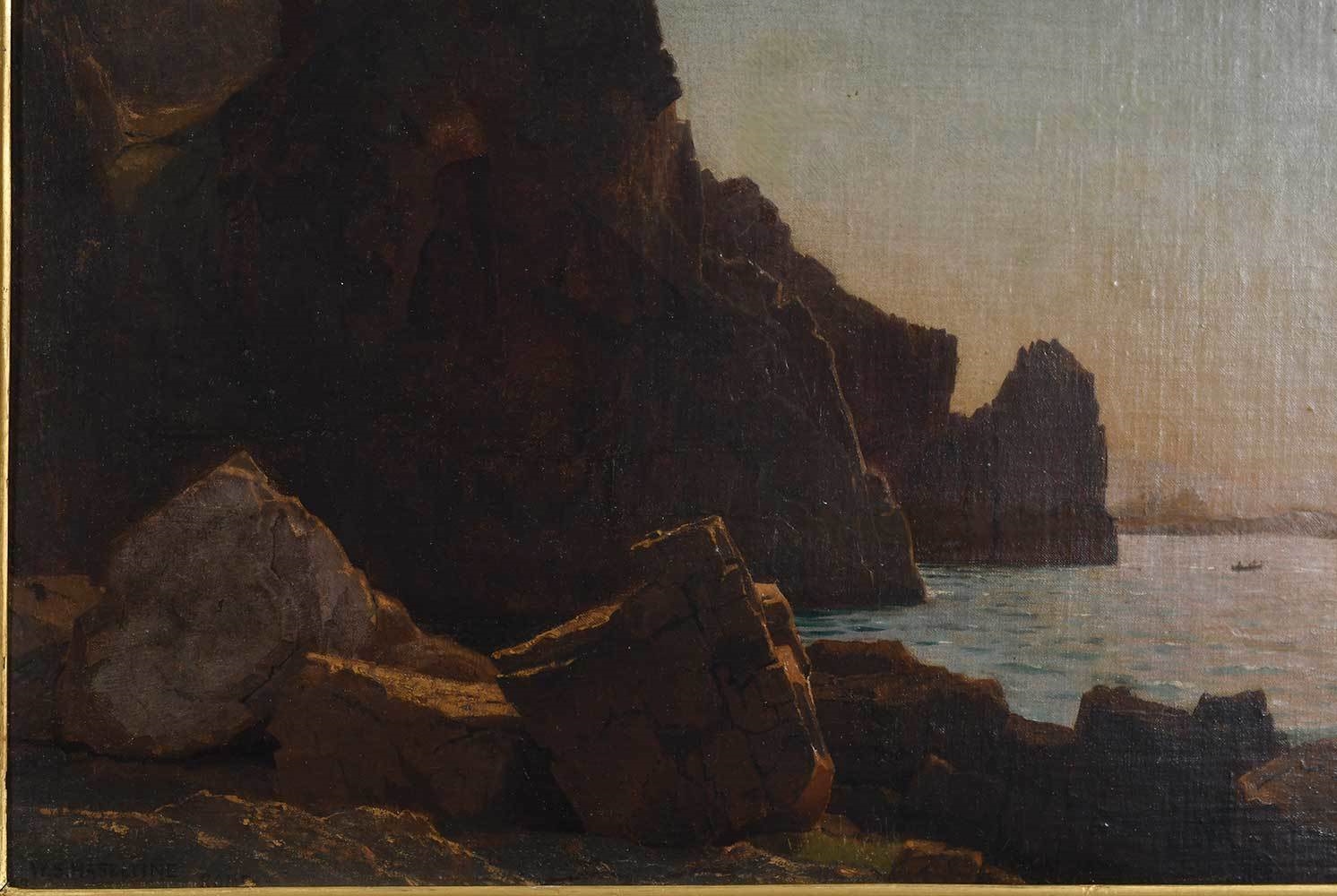 William Stanley Haseltine | Coast of Capri (1869) | MutualArt