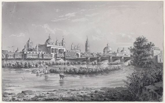 Ernest Charton de Treville | View of Lima, Peru (1857) | MutualArt