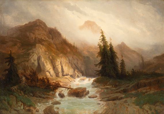 Gustave Castan | Paysage de montagne | MutualArt