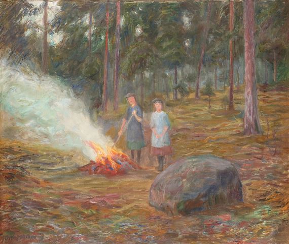 Otto Hennig | Bålbrenning | MutualArt