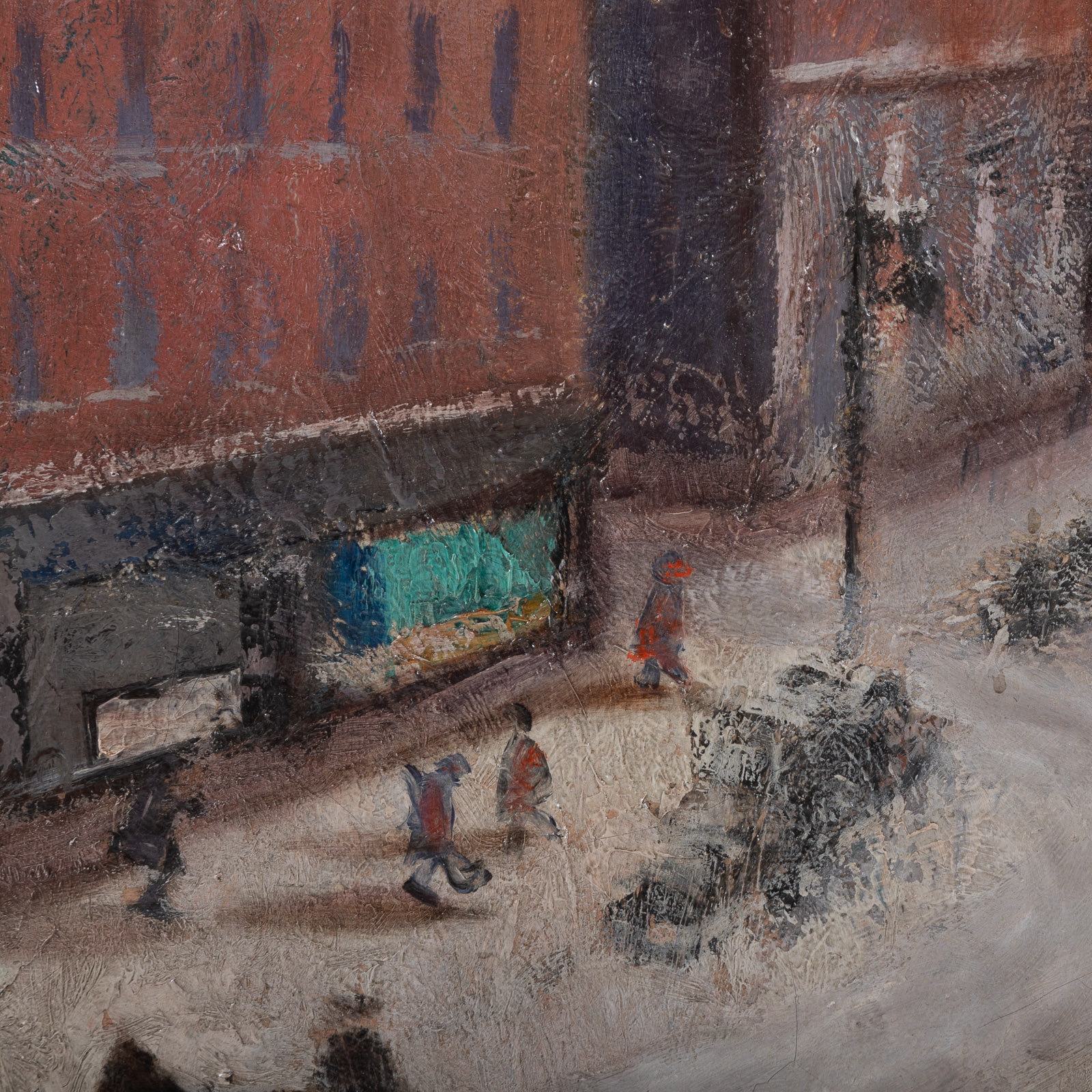 American School, 20th Century | Circa 1900. City Street Scene (Circa ...