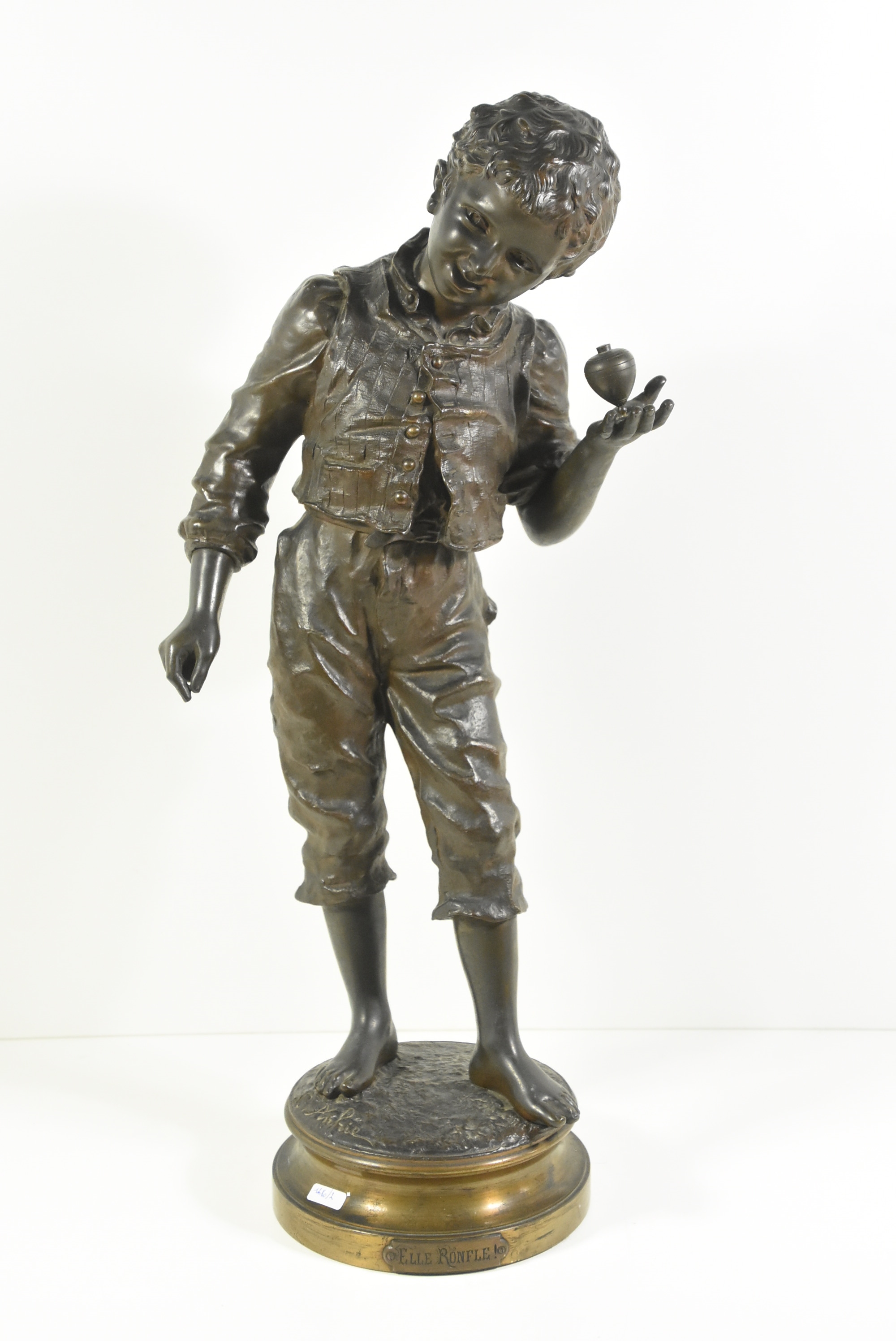 Charles Anfrie | Jeune garçon à la toupie | MutualArt