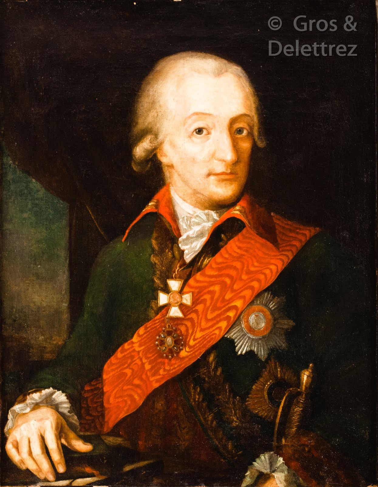 Russian School, 18th Century | Portrait d’un général russe | MutualArt