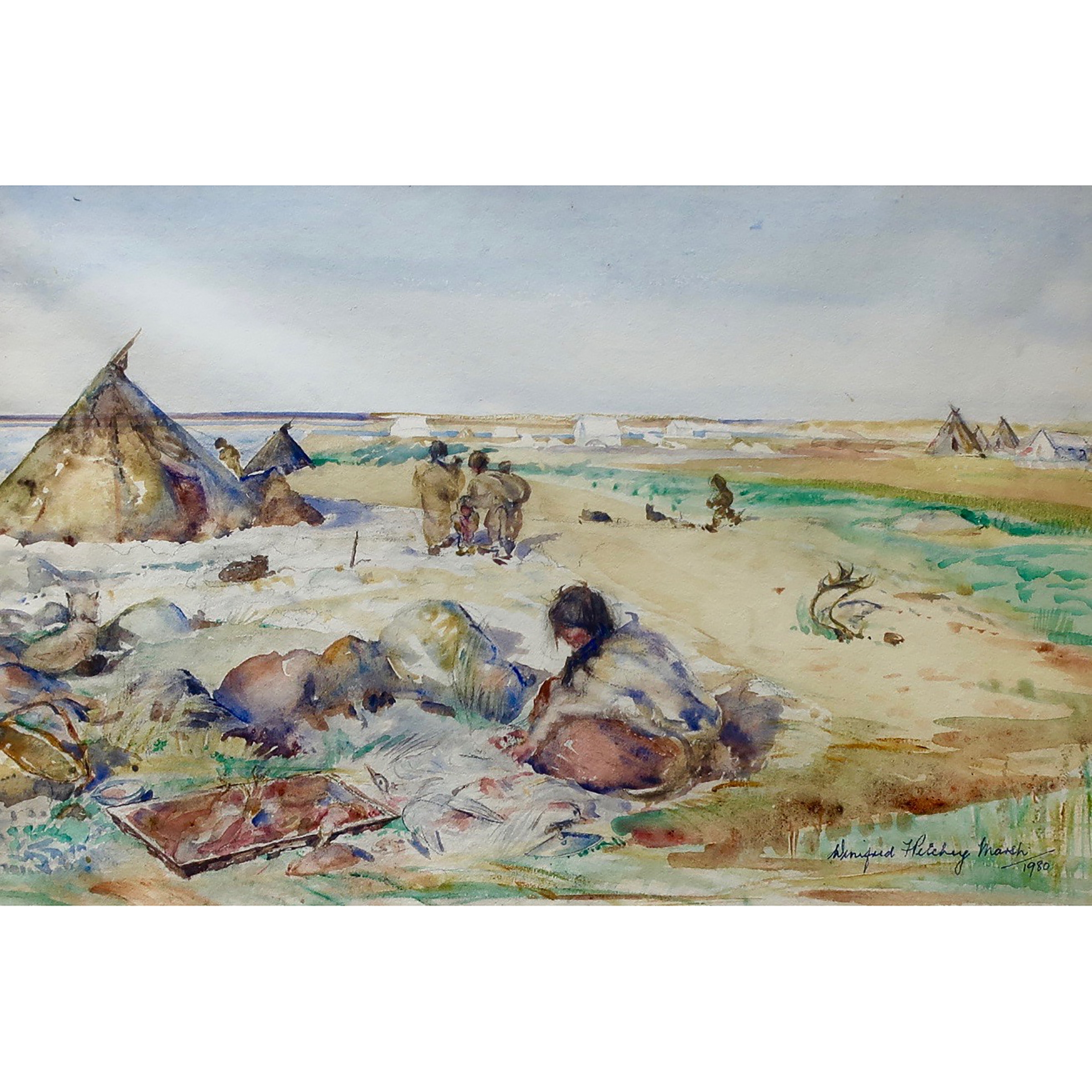 Winifred Petchey Marsh | UNTITLED (ENCAMPMENT STUDY & YOUNG FRIENDS ...