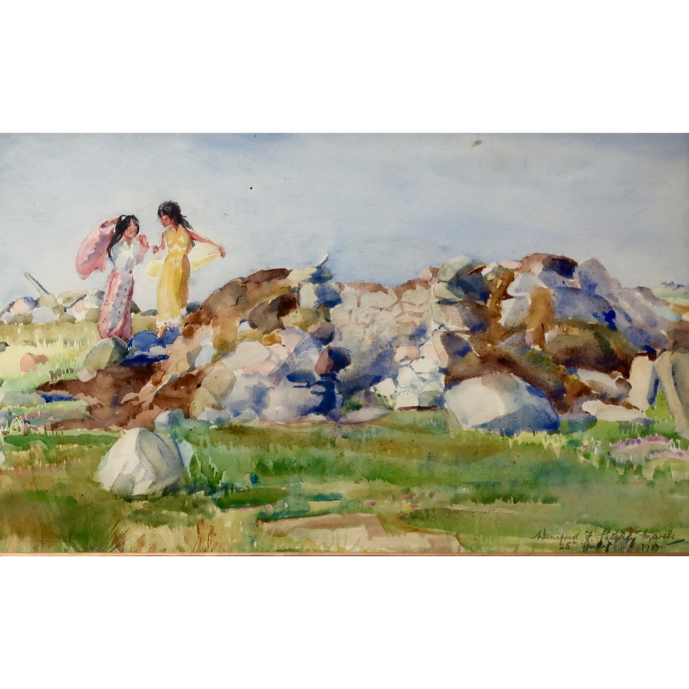 Winifred Petchey Marsh | UNTITLED (ENCAMPMENT STUDY & YOUNG FRIENDS ...