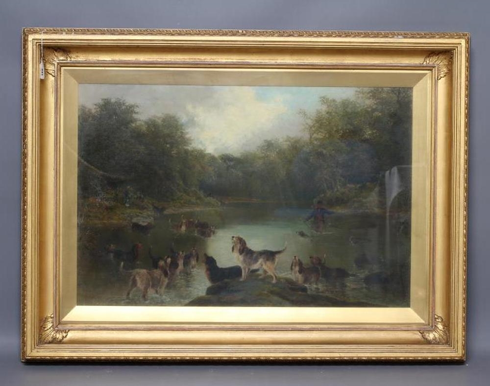 Thomas Henry Gibb | Waiting for Master (1890) | MutualArt