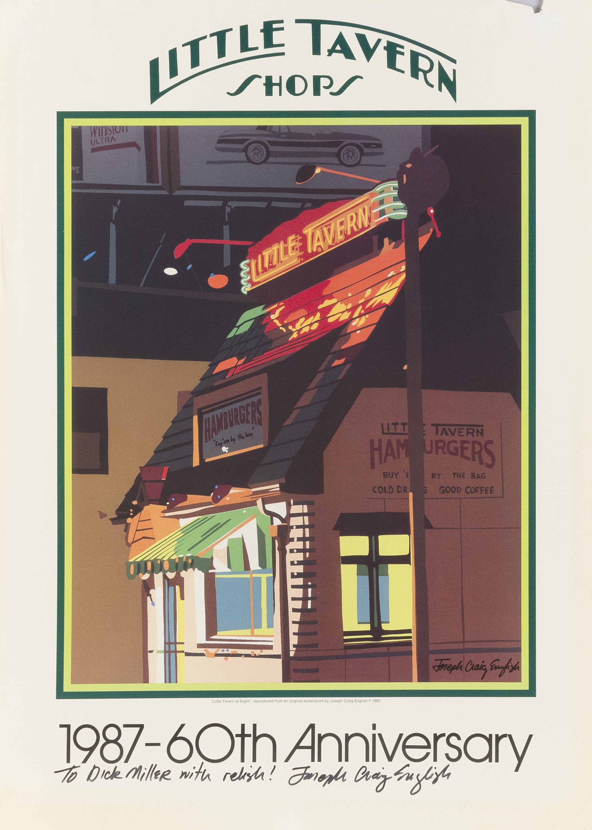 Clay Huffman | Serigraph on paper One cheeseburger sub - to go | MutualArt