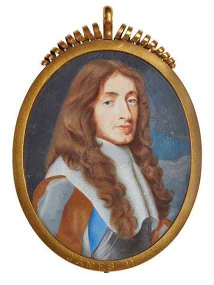 Samuel Cooper | Portrait miniature of James II | MutualArt