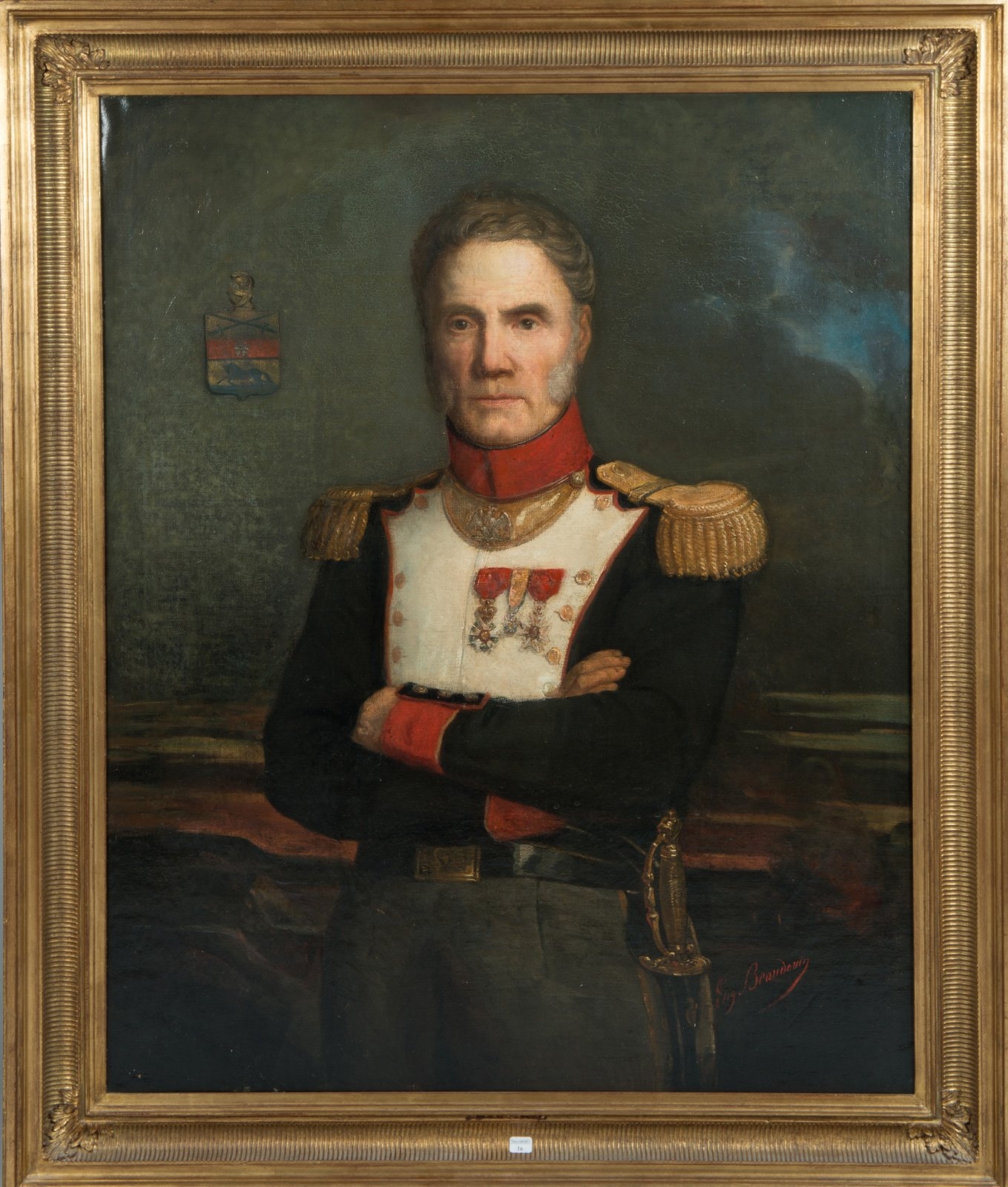 Eugene Beaudoin | Portrait du colonel Pierre Baudoin en buste | MutualArt