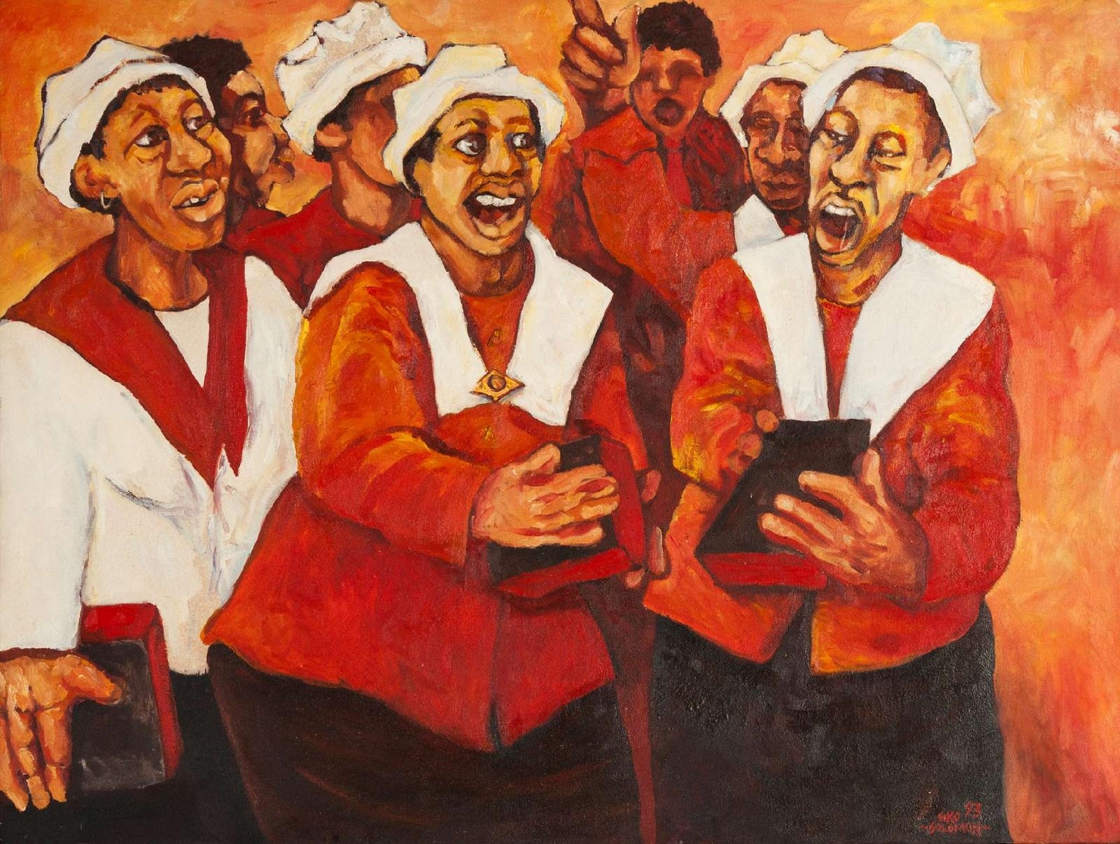 Solomon Siko | Female Worshippers (1993) | MutualArt